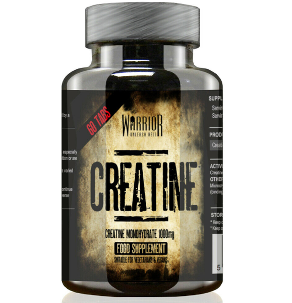 Warrior Products Creatine Monohydrate Tablets, 1000mg - 60 Count for ...