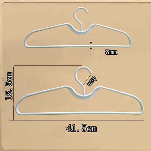 Sturdy and Lightweight Short Neck Clothes Hangers Set of 10 Easy ...