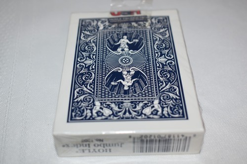 Hoyle Official Jumbo Index No 1202 Blue Playing Cards Deck Made in the ...