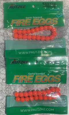 2 Packs Pautzke Fire Eggs Orange Salmon Steelhead Trout NEW FOR 2022 | eBay