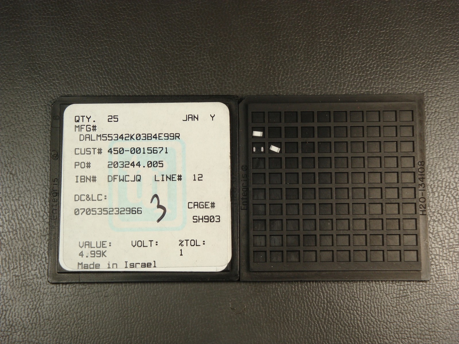 Lot of 5 M55342K03B4E99R Vishay Chip Resistor 4.99k Ohm 200mW 1/5W 1% ...