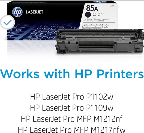 HP 85A Black Toner Cartridge HP LaserJet Pro P1102, P1109 / Pro MFP ...