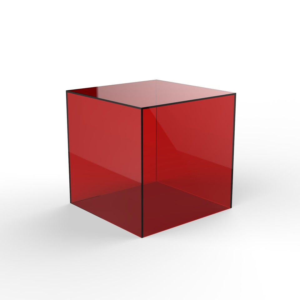 Acrylic Cube Display Stand Square 5 Sided Box Perspex Tray Retail Shop Holder | eBay UK