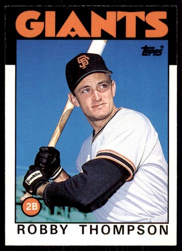 1986 Topps Traded. Robby Thompson Baseball Cards #113T | eBay