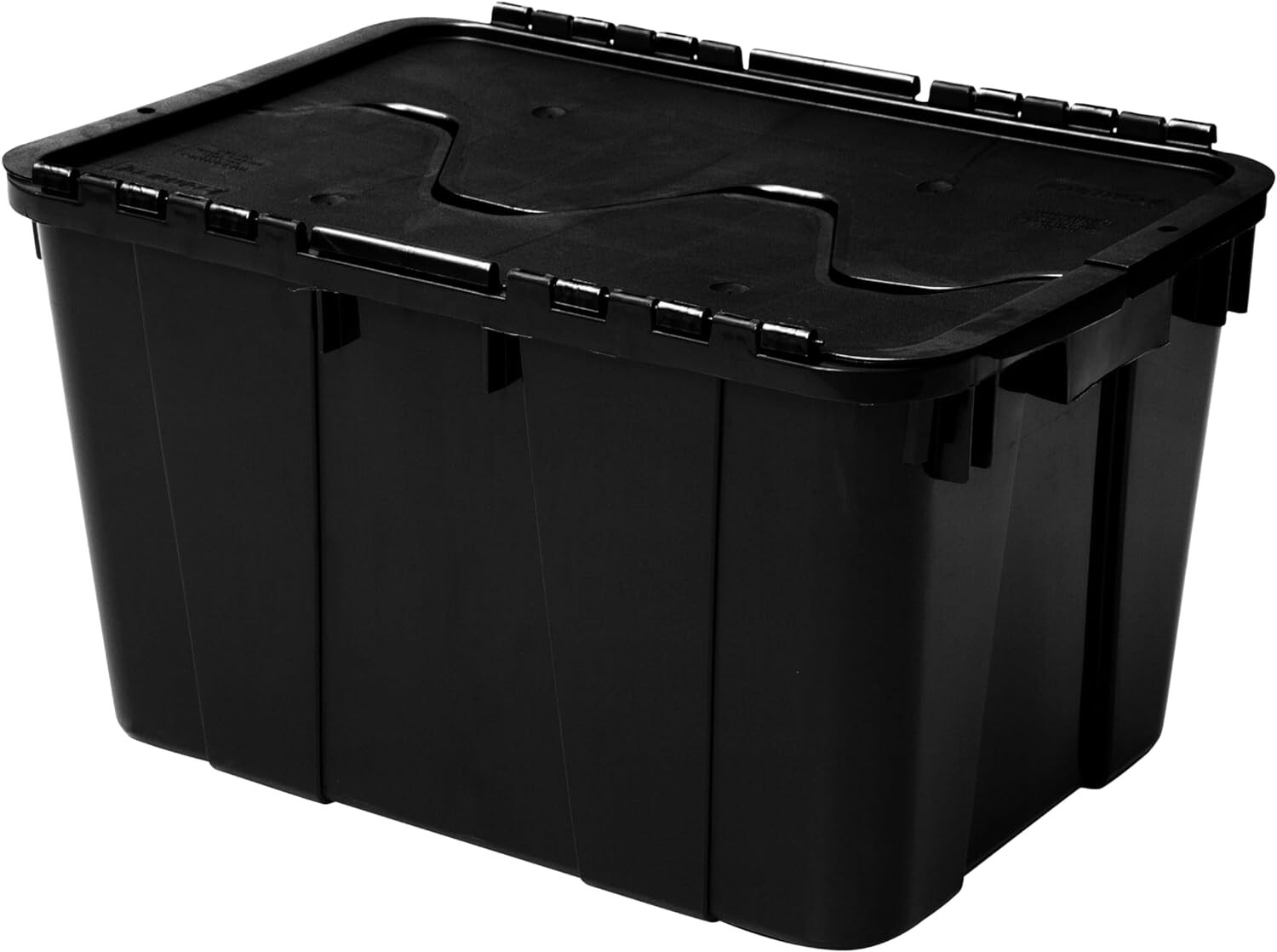 2 x Curver Shatterproof Tuff Crate Black Tools Storage Box Home ...