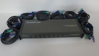 IOGEAR GCS138 IOGEAR MINIVIEW ULTRA 8 PORT KVM SWITCH W/8CABLES | eBay