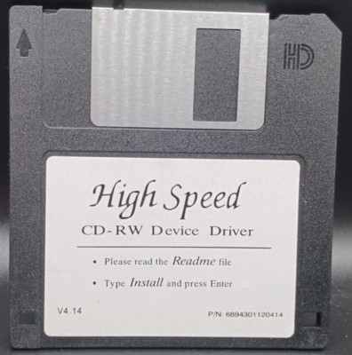 High Speed CD-RW Device Driver Ver 4.14 Floppy Disc | eBay