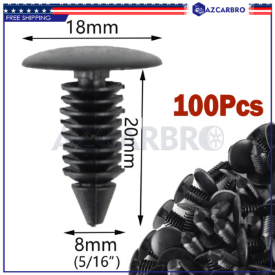 6036007AA 8MM BUMPER FENDER SHILELD CLIPS FOR FORD W705589-S300 389358S ...