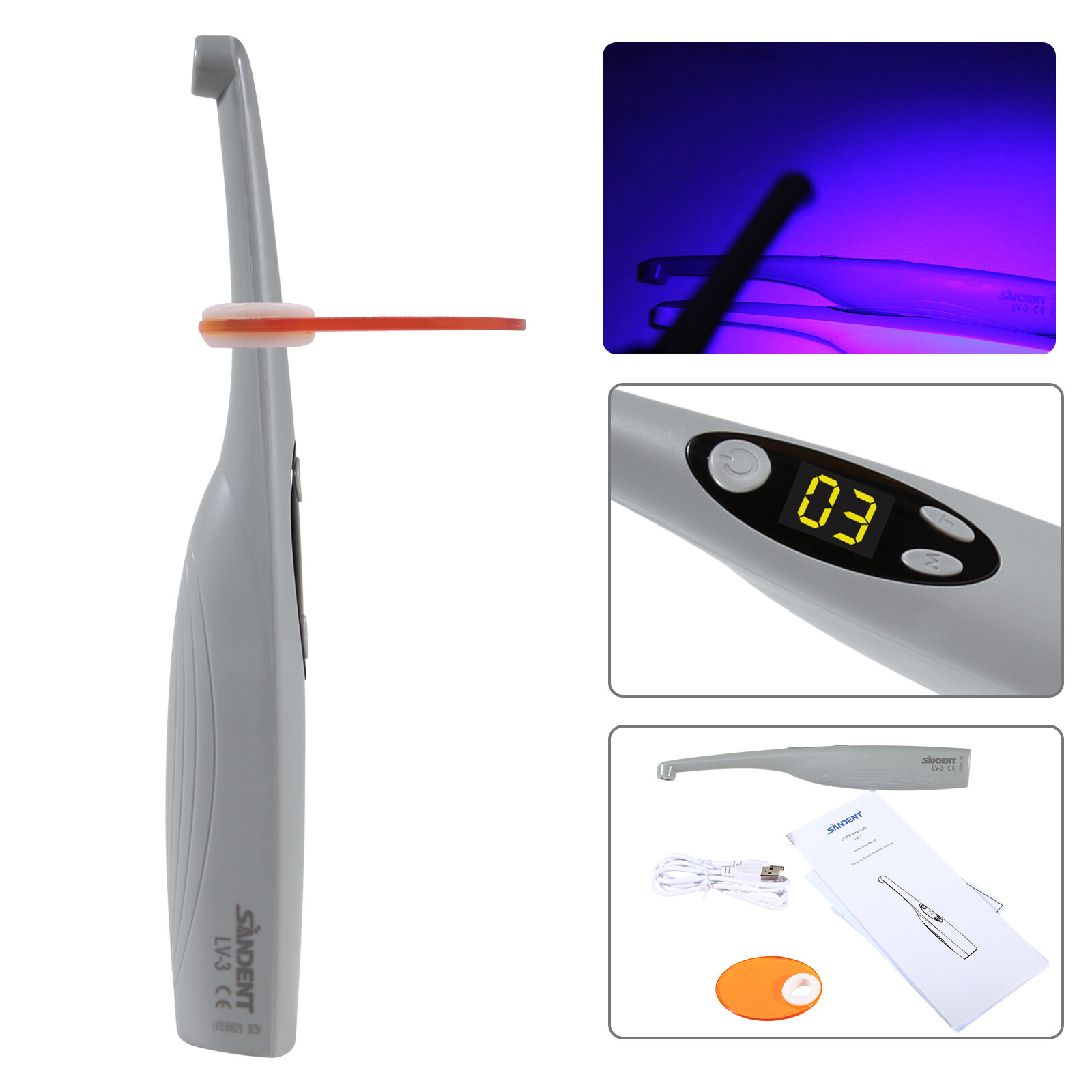 Dental Dentist LED Curing Light Cure Lamp Wireless Resin Woodpecker ...