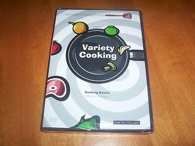VARIETY COOKING American Cooking Society Vol 1 Episode 1 Chef McCusker Basic DVD | eBay
