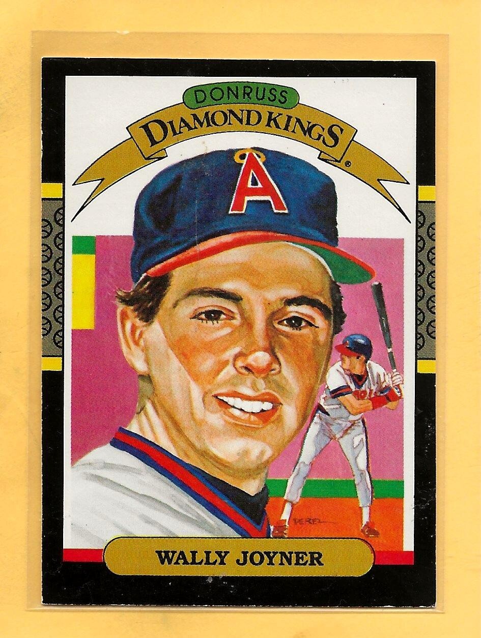 WALLY JOYNER - 1987 Donruss "Diamond Kings" - #1 - Angels - Comb ...