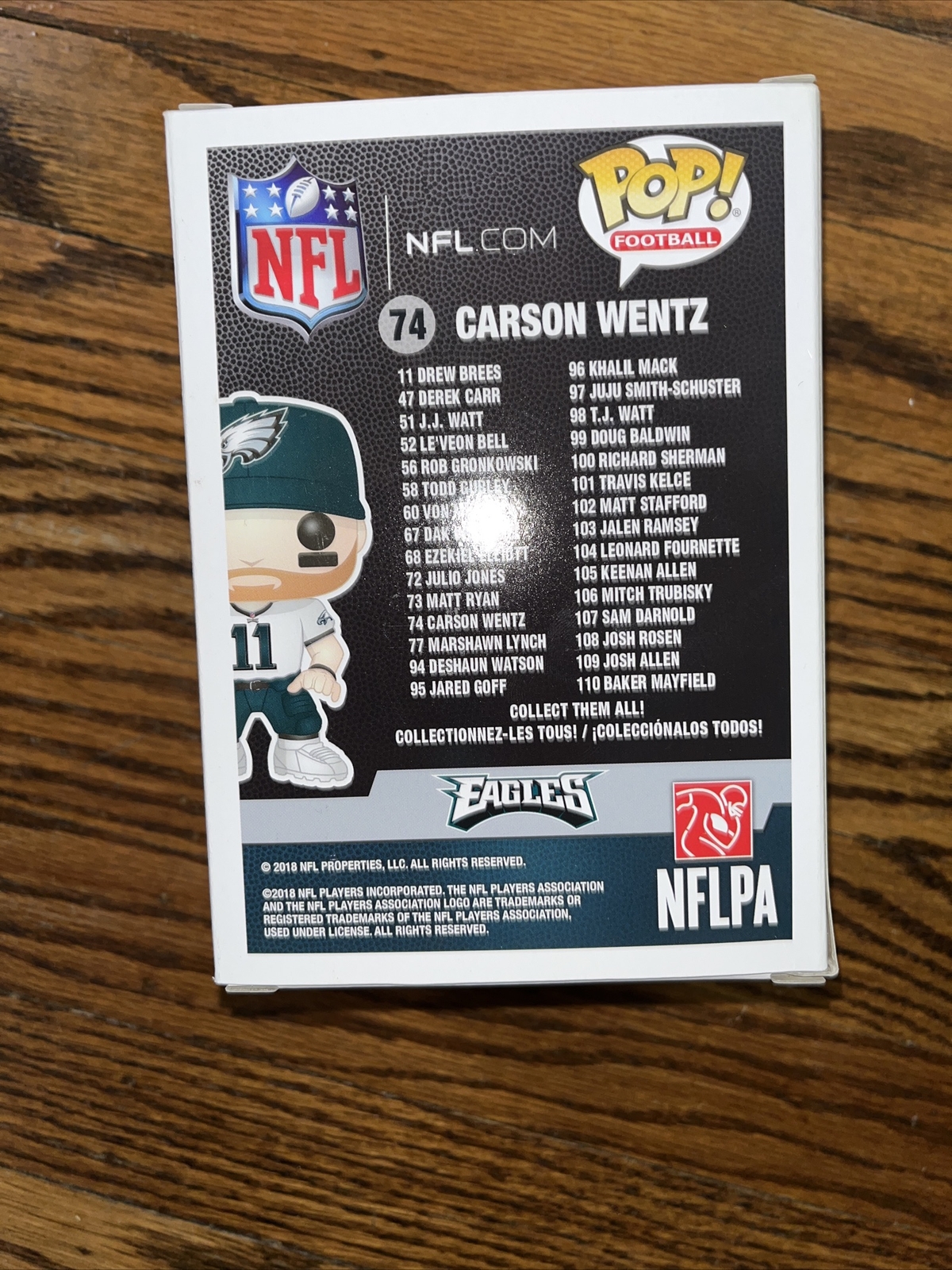 Funko Pop! Vinyl: Carson Wentz #74 for sale online | eBay