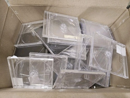 Lot of 100 Single Disc Empty CD Music Standard Size Jewel Cases Used | eBay