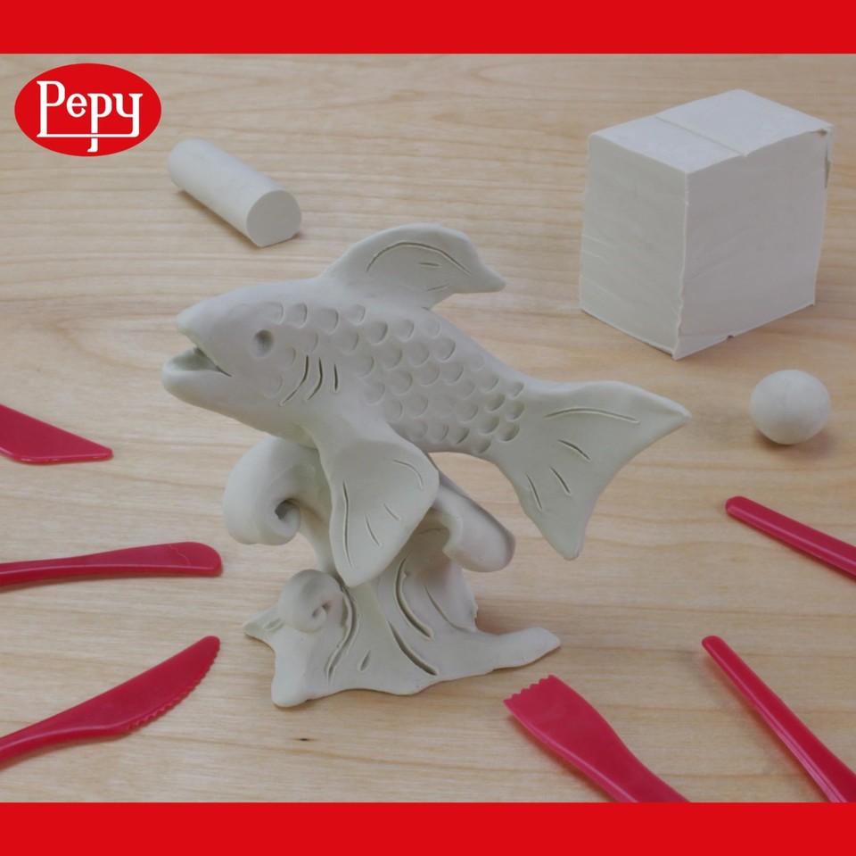 Pepy Reusable and Non-Drying Oil-Based Plasticine Modeling Clay, Cream ...