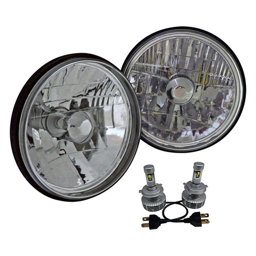 Redline Lumtronix 7” Headlights With H4 LED Headlight Bulbs Chevy ...