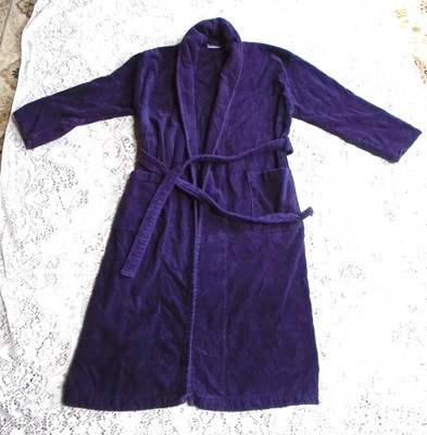 Vintage Delicates SPA Purple Robe 100% Cotton Made in Turkey Women's ...