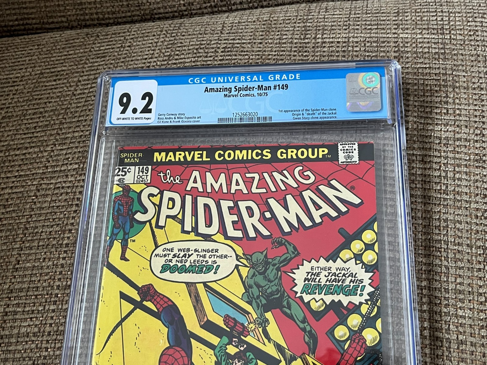 AMAZING SPIDER-MAN #149 CGC 9.2 Off-White to White Pages SPIDER-MAN ...