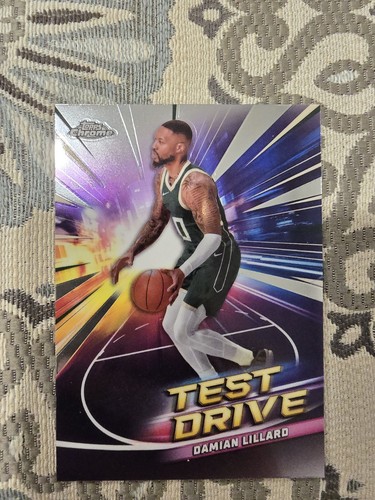2024-25 Topps Chrome Test Drive #TD-16 Damian Lillard - Milwaukee Bucks ...