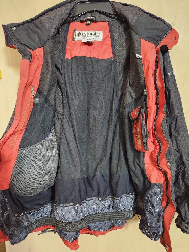 Columbia Titanium Jacket Mens Jacket M Outdoor Omnitech Fullzip Hiking ...