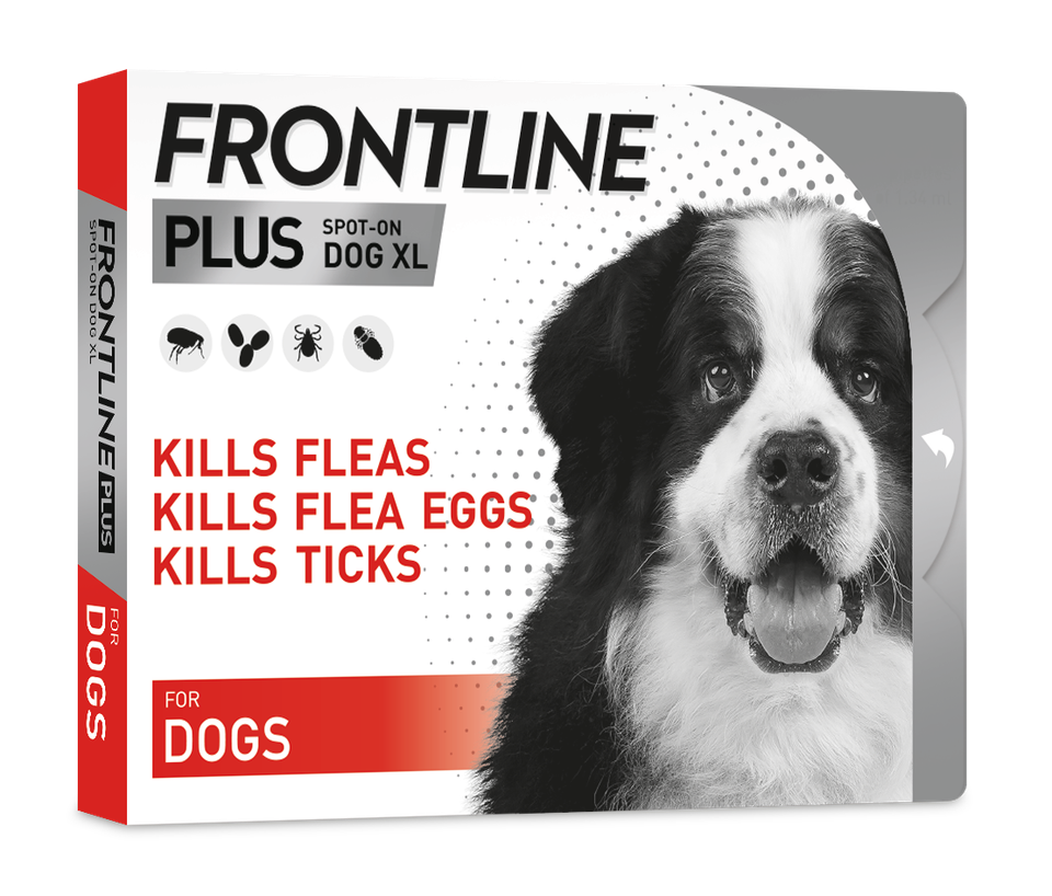 FRONTLINE Plus Flea & Tick Treatment For Cats & Dogs Kills Fleas 1, 3 ...