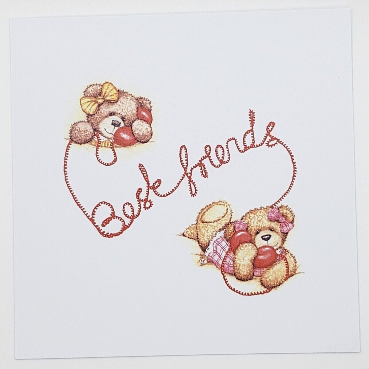 Flower Soft Recipe for Friendship Card Topper Set of 8 cute 4" x 4 ...
