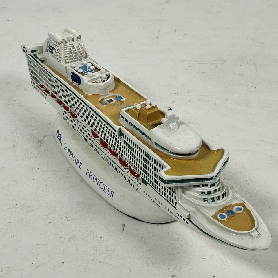 Sapphire Princess Cruise Ship Collectible Figurine Model Sea Ocean Boat ...
