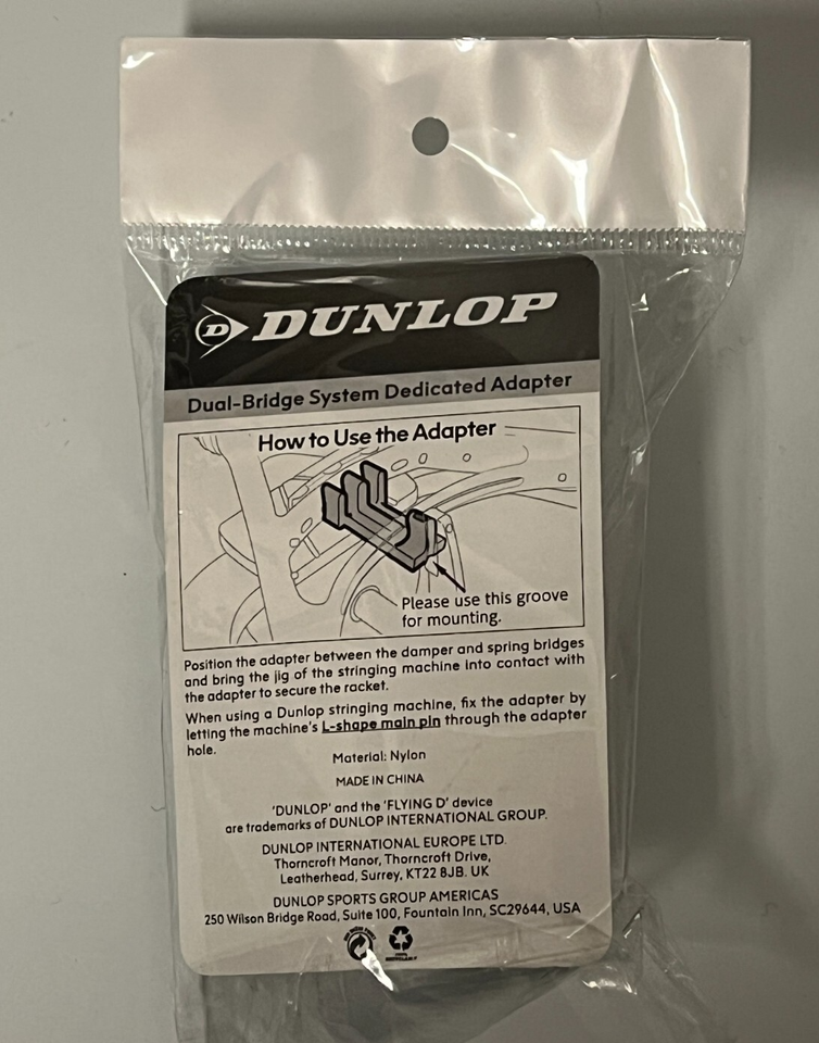 Dunlop Dual-Bridge System Dedicated Adapter Stringing Tool - New Sealed ...
