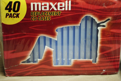 40 Pack of Maxwell Replacement CD Jewell Cases - DVD CD Games CDR CD ...
