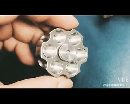 Stainless Steel Revolver Finger Spinner Hand Fidget Pocket EDC Toy ...