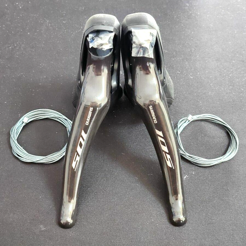 Shimano 105 ST-R7000 STI Shifter Brake Lever Pair Set 2x11 Speed Black ...