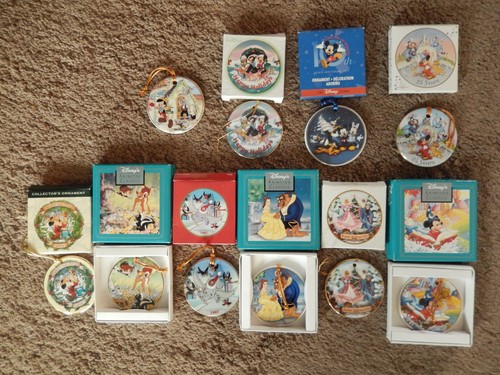 Lot of 10 Disney Ceramic Ornament Discs — Animated Classics ...