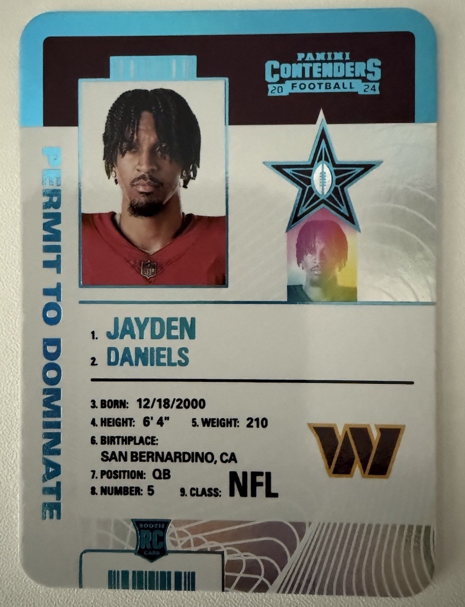 2024 Panini Contenders Football No. 3 Jayden Daniels Permit To Dominate 🔥🔥🔥 | eBay