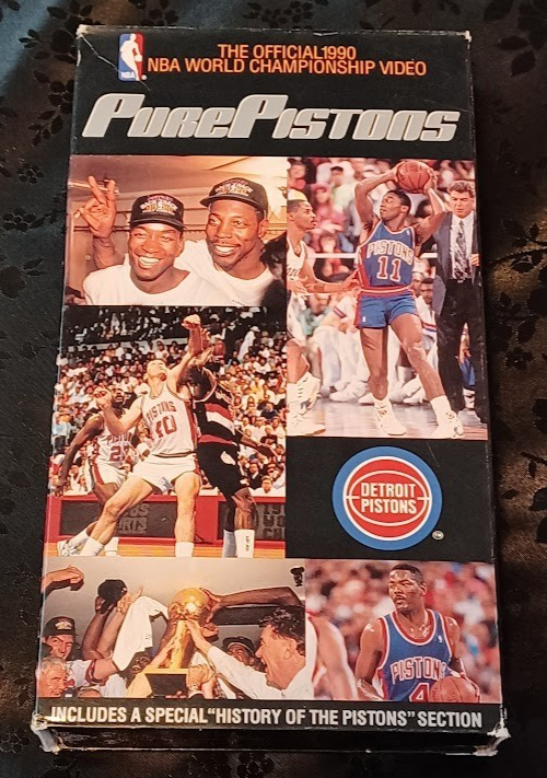 Pure Pistons - 1990 Detroit Pistons Championship Video - NBA VHS Video ...