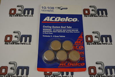 GM Radiator - AC Delco 10-108 Cooling System Seal Set of 5 - 4 Gram ...