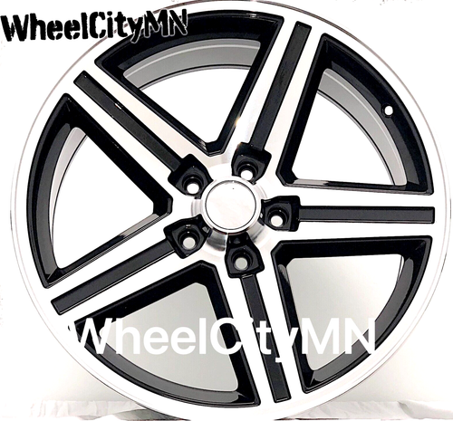 20 x9" black machined Chevy IROC Z28 OE replica rims fits Impala SS 5x5 ...