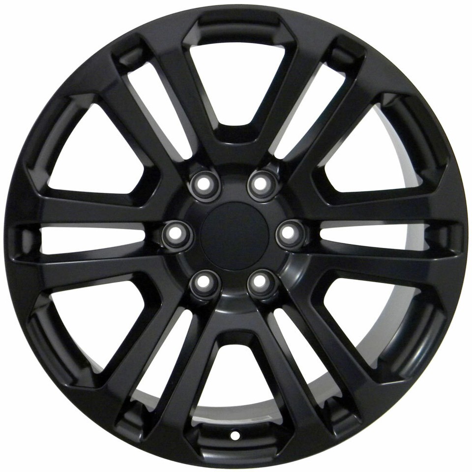 NPP Fit 20" Wheel Silverado Tahoe Sierra CV99 Satin Blk 20x9 CK158 4741 ...