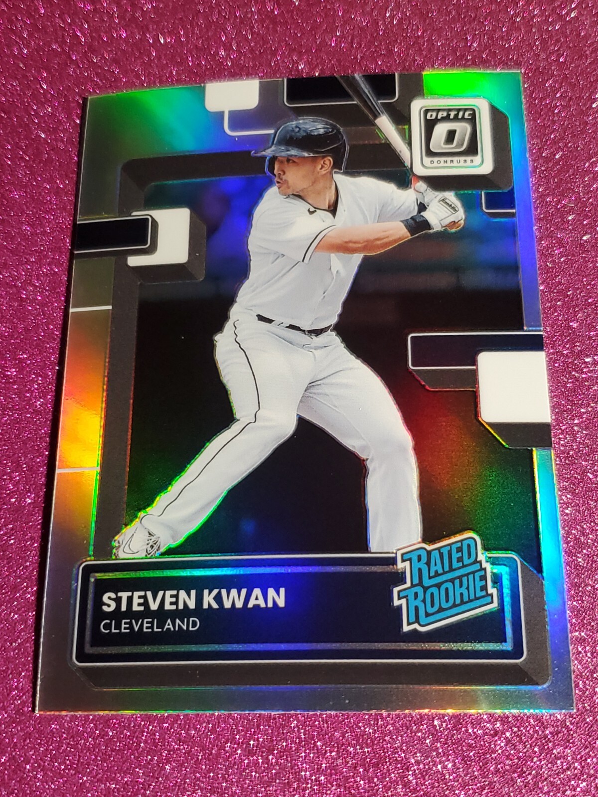 Steven Kwan 2022 Donruss Optic Rated Rookie #158 Silver Holo RC ...
