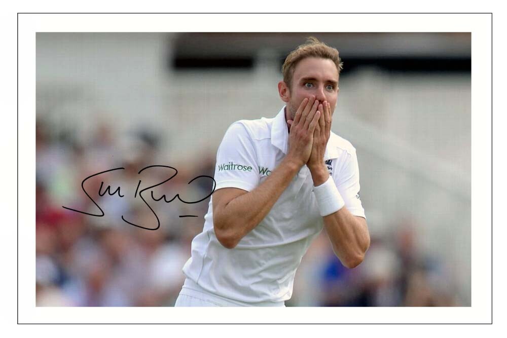 STUART BROAD Signed Autograph PHOTO Fan Gift Signature Print ENGLAND ...