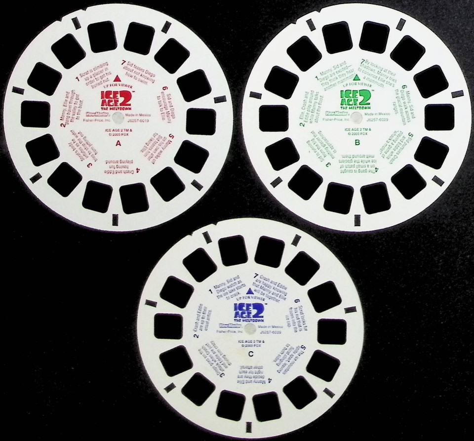 Ice Age 2 The Meltdown 3d View-Master 3 Reel Set | eBay