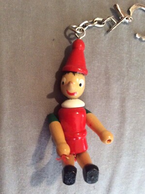 Pinocchio Keyring Keychain :: Rare And Unusual | eBay UK
