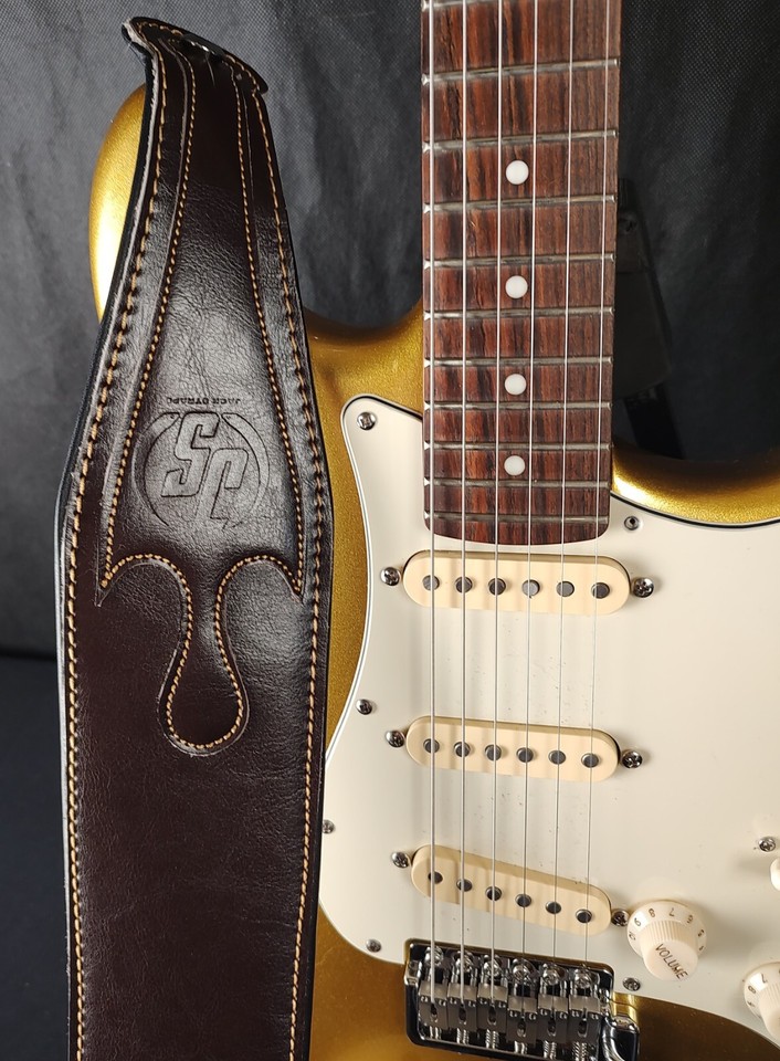 Jack Straps Genuine Leather and Neoprene Padded guitar strap 020-2 | eBay