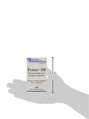 Breckenridge Ferrex 150 Polysaccharide Iron Complex Supplement Capsules ...