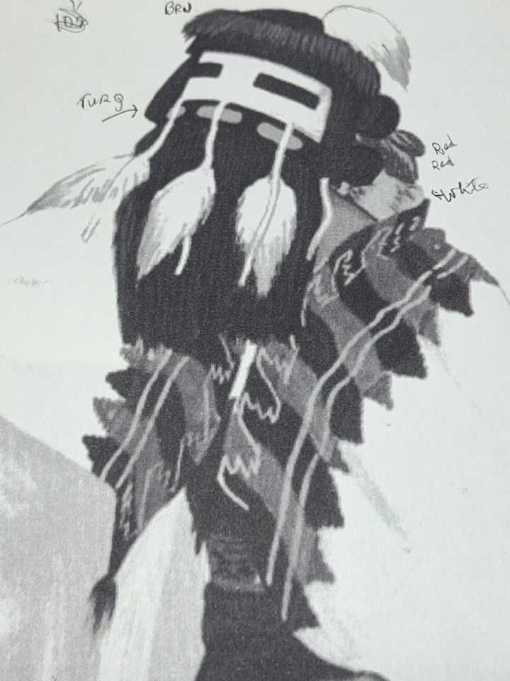 1996 Hand Carved, Embossed & Painted Hopi THE EARTH GOD KACHINA ...