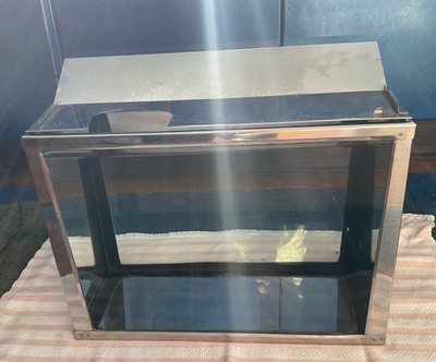 VINTAGE METAFRAME METAL CLAD 5 GALLON AQUARIUM FISH TANK W/WORKING ...