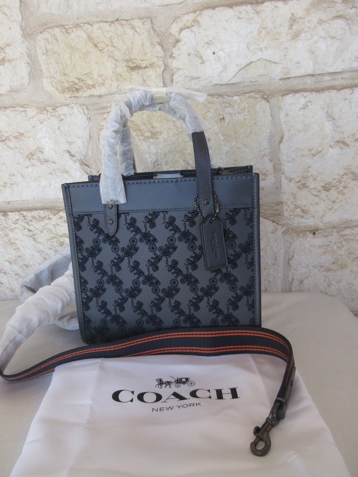 Coach Field Tote 22 Textured Leather/Suede Horse and Carriage OR ...
