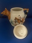 VINTAGE PORTLAND POTTERY FOX HUNTING TEAPOT ENGLAND Collectable ...