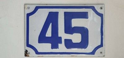 Signs - Porcelain Door House Gate Number Sign - 2