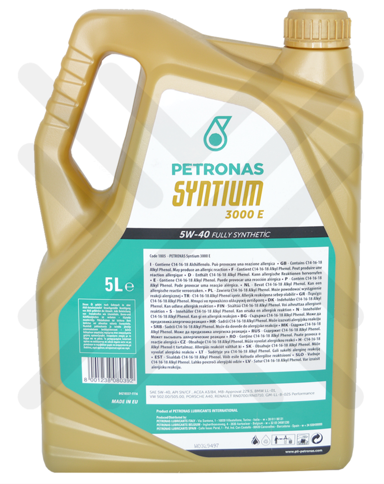 Petronas Syntium 3000 5W40 Engine Oil 8 Litre 8L (5L+1L X3) + 5L ...