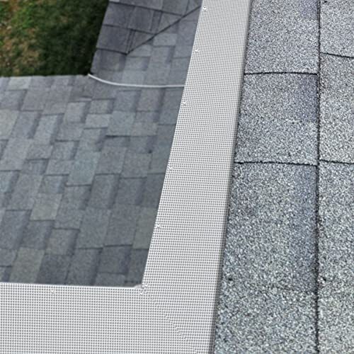 20 PACK Gutter Guard 5 in x 4 ft L Stainless Steel Micro Mesh Leaf ...