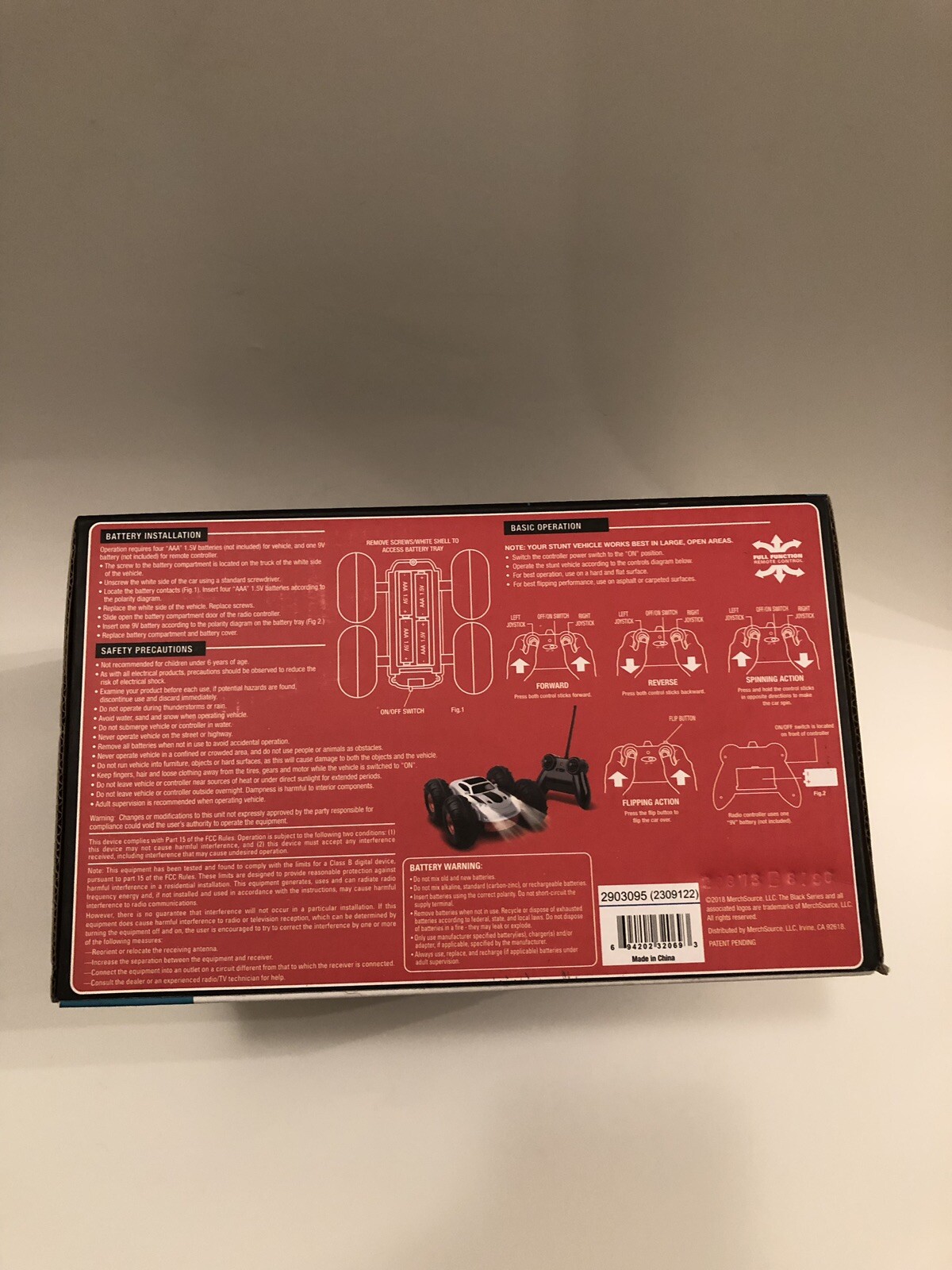 Merchsource The Black Series Radio Controlled Flip Stunt Rally (2 cars ...